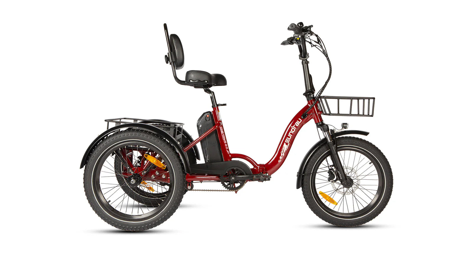 48V14.5Ah 250W Foldable ONE-TRIKE 2.0 with Hydraulic Brakes Cargo ...